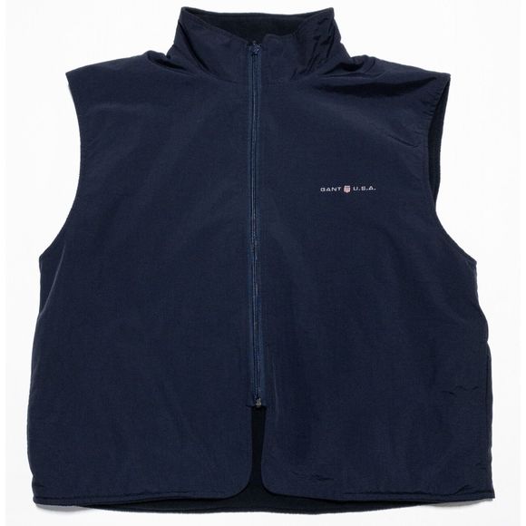 Gant | Jackets & Coats | Gant Vest Mens Large Usa Flag Full Zip Navy ...